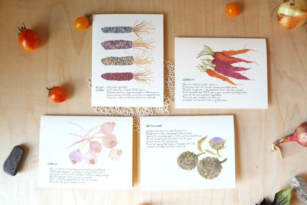 Fall Vegetables Greeting Cards - Ripe and Roasted
